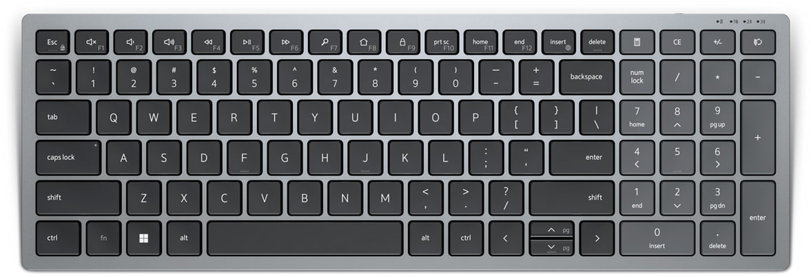 Dell Compact Multi-Device Wireless Keyboard - KB740 - UK (QWERTY ... Dell Compact Multi-Device Wireless Keyboard - KB740 - UK (QWERTY ...