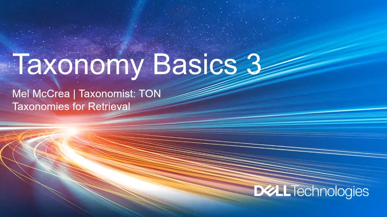 Tutorial on Taxonomy Basics 2 | Dell US